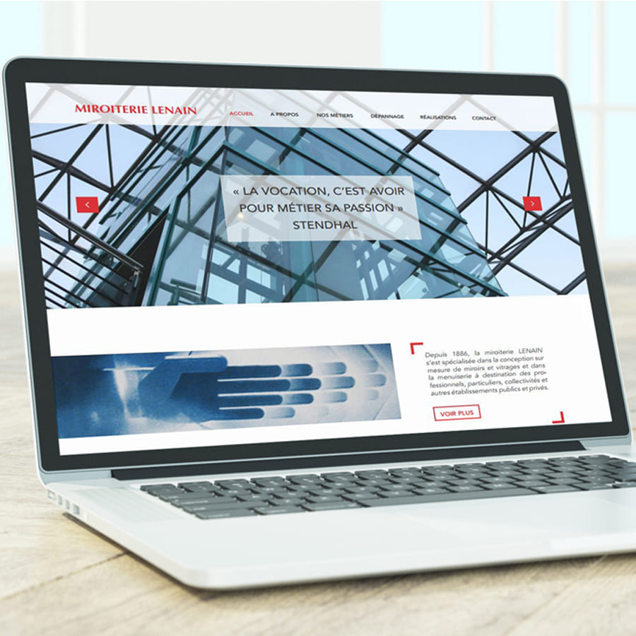 Création du site vitrine de Lenain - Agence Olfadiez